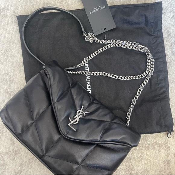 Saint Laurent | Bags | Ysl Mini Lou Lou Puffer Leather Chain Shoulder ...